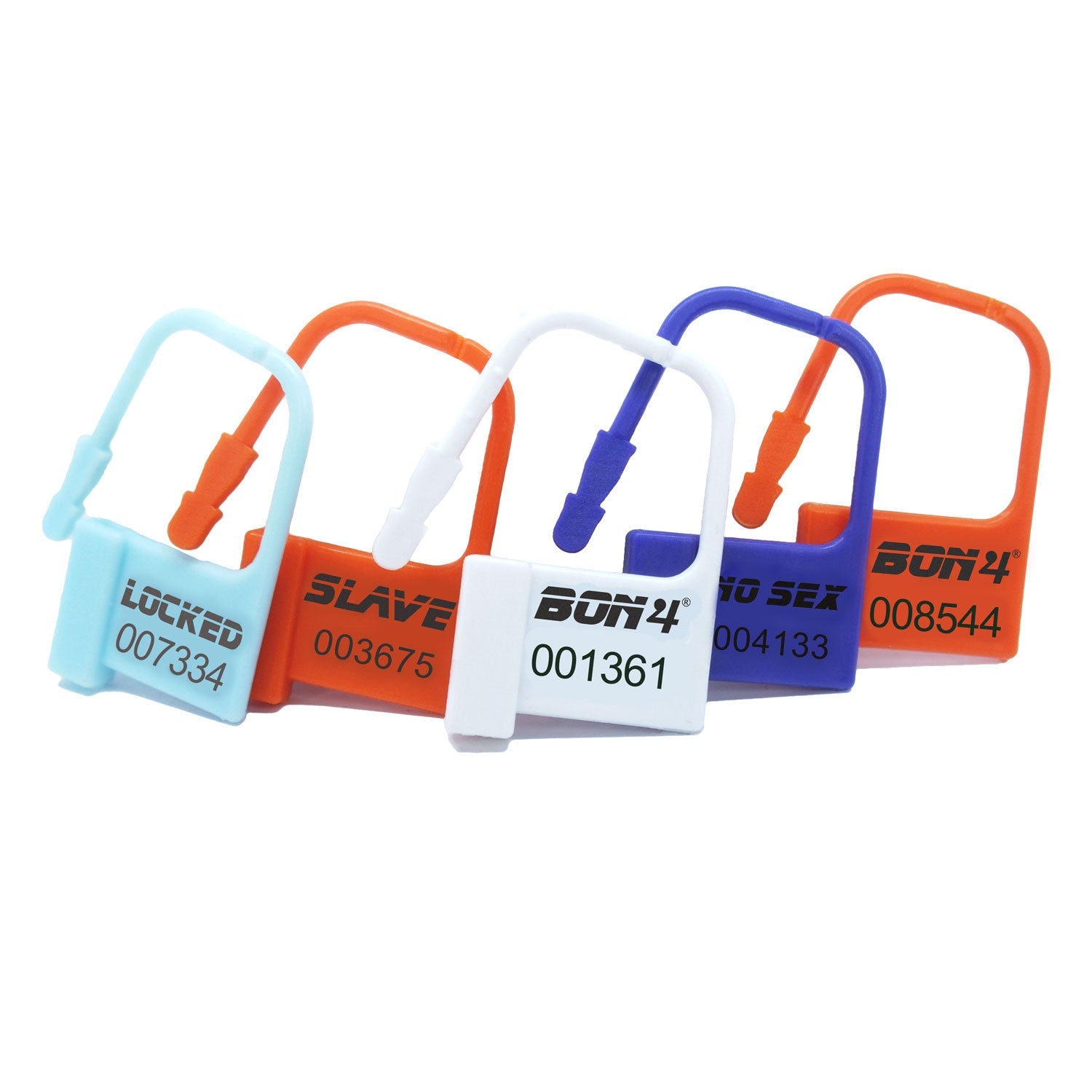 Individually numbered plastic seal locks – BON4